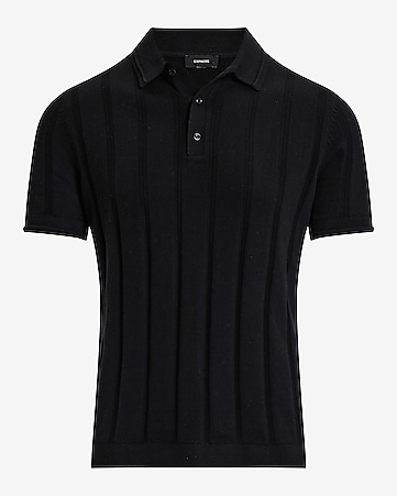Men's Black Sweater Polos – Buttoned & Zip Sweater Polos Men's Black Sweater Polos – Buttoned & Zip Sweater Polos