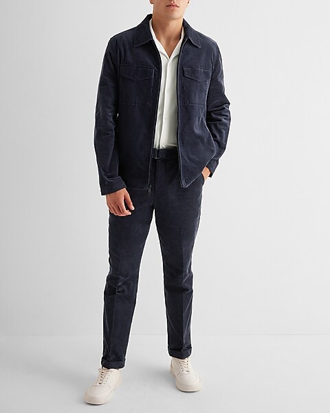 Slim Navy Corduroy Belted Dress Pant | Express Slim Navy Corduroy Belted Dress Pant | Express