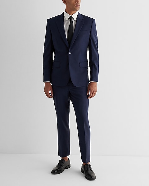 Slim Navy Wool-blend Modern Tech Suit Jacket | Express Slim Navy Wool-blend Modern Tech Suit Jacket | Express