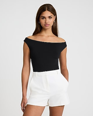 Body Contour High Compression Off The Shoulder Bodysuit