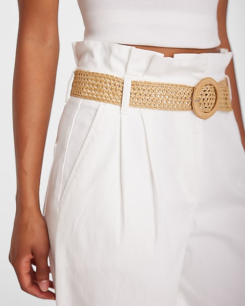 Stylist Super High Waisted Belted Paperbag Wide Leg Pant Stylist Super High Waisted Belted Paperbag Wide Leg Pant