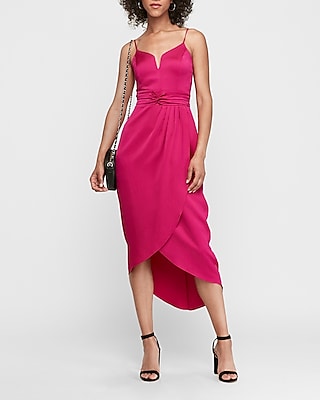 Express pink satin dress | Dresses Images 2022